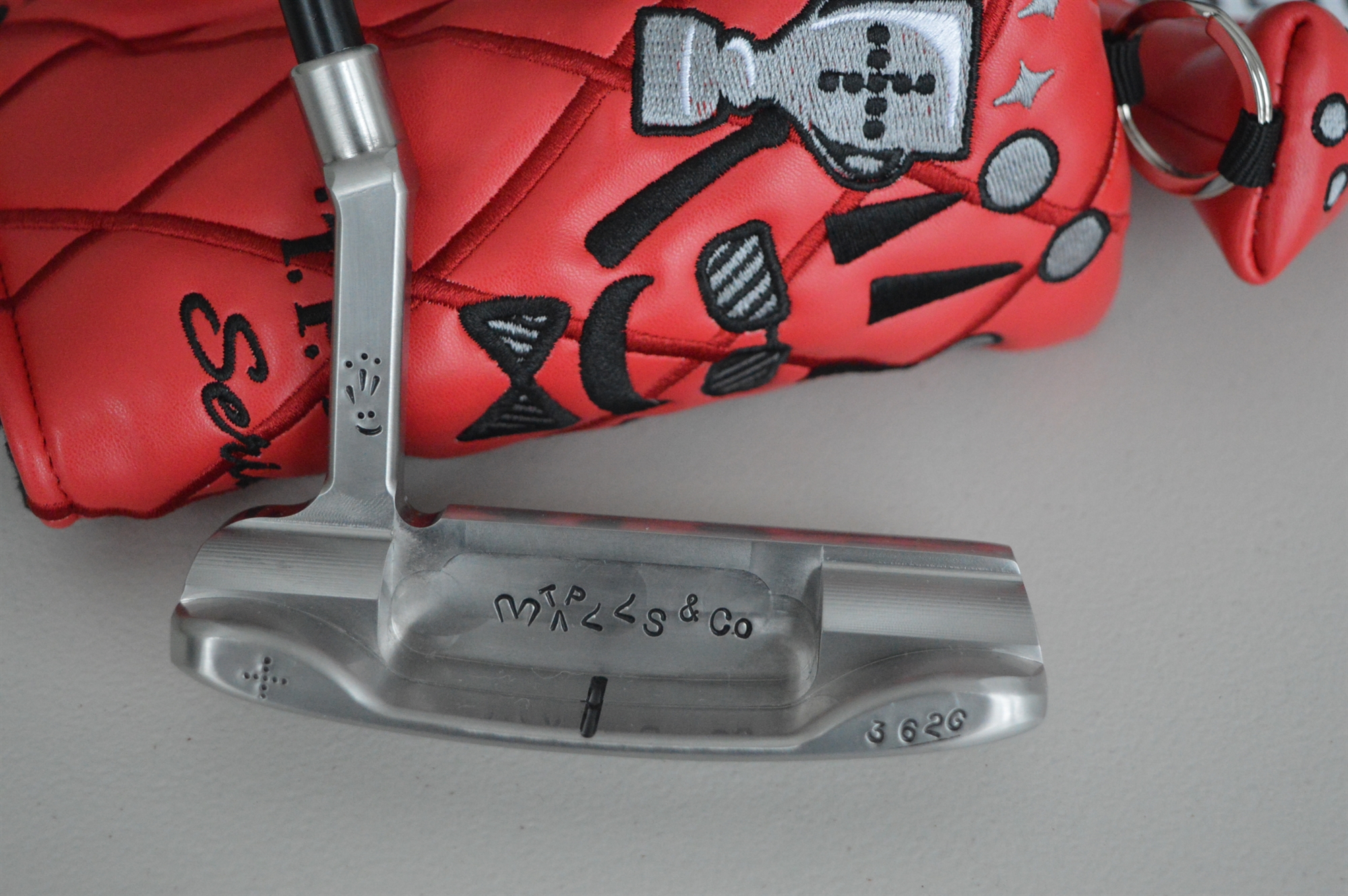 T.P.Mills Co. Custom Shop Putter - Brushed Steel Finish - Plumber Neck