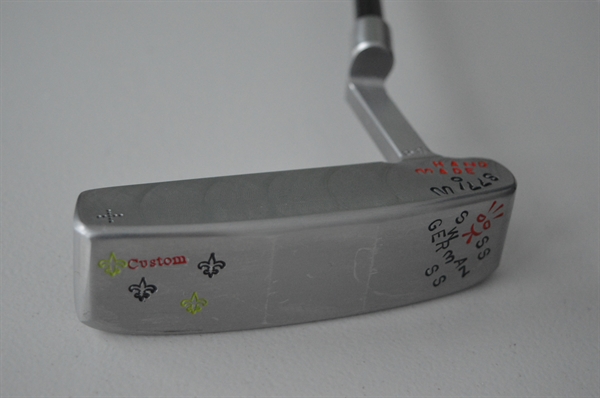 T.P.Mills Co. Custom Shop Putter - Brushed Steel Finish - Plumber Neck